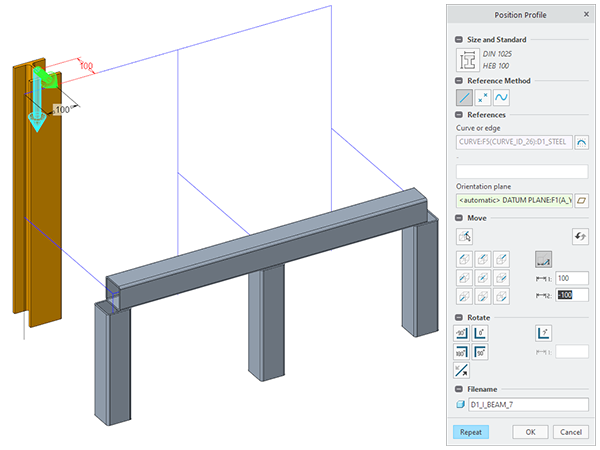 Advanced Framework Extension - Easy profile design in Creo Parametric