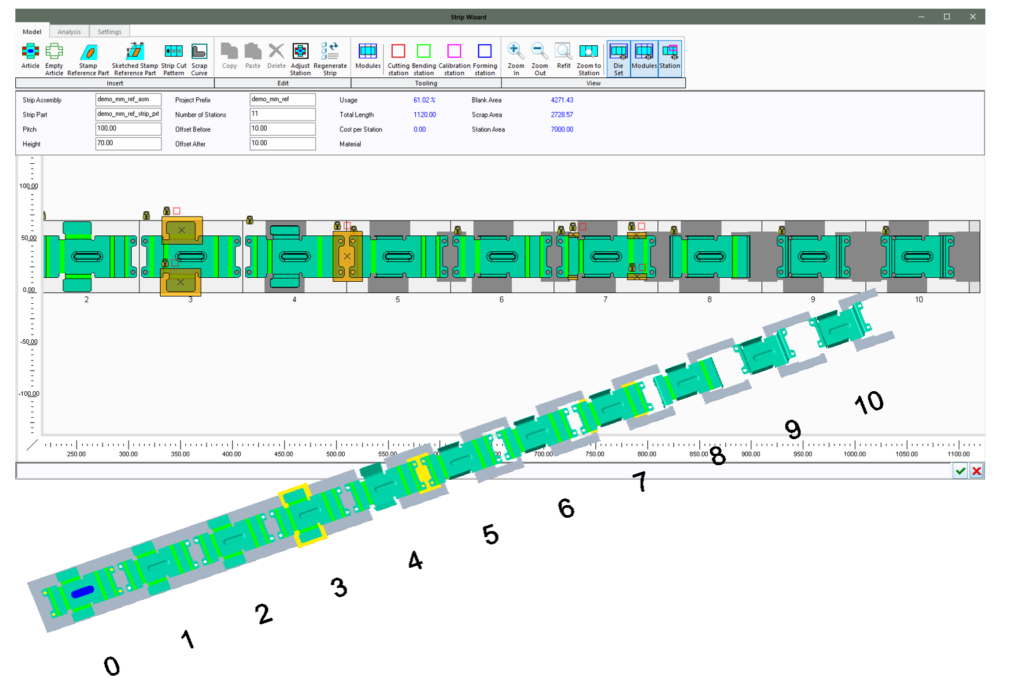 Design stamping tools in Creo Parametric - B&W Software