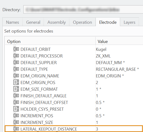 Using the option LATERAL_KEEPOUT_DISTANCE - B&W Software