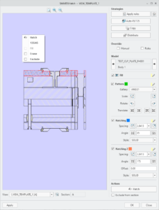 SMARTXHatch - Simplification of x-hatches in Creo Parametric